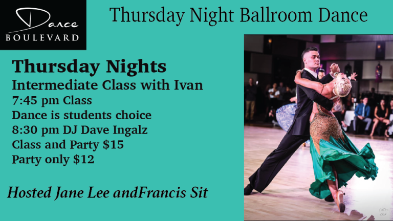 Ballroom Party - Thursday Night - Dance Boulevard